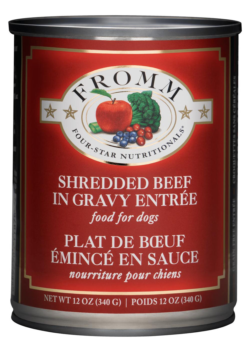 Fromm Four-Star Shredded Beef in Gravy Entrée Dog Food - - RedBarn Feed ...